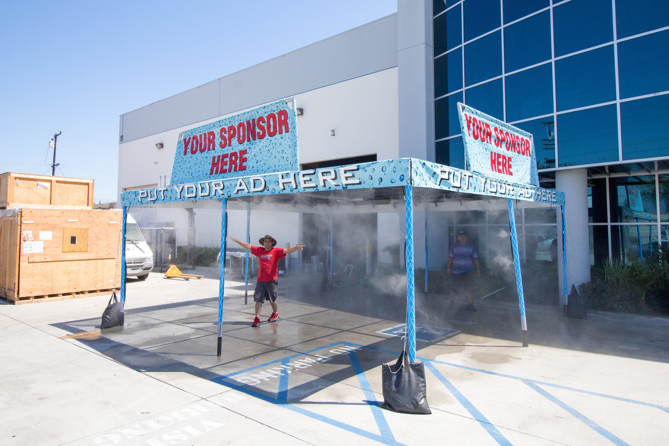 Outdoor Misting Tent System