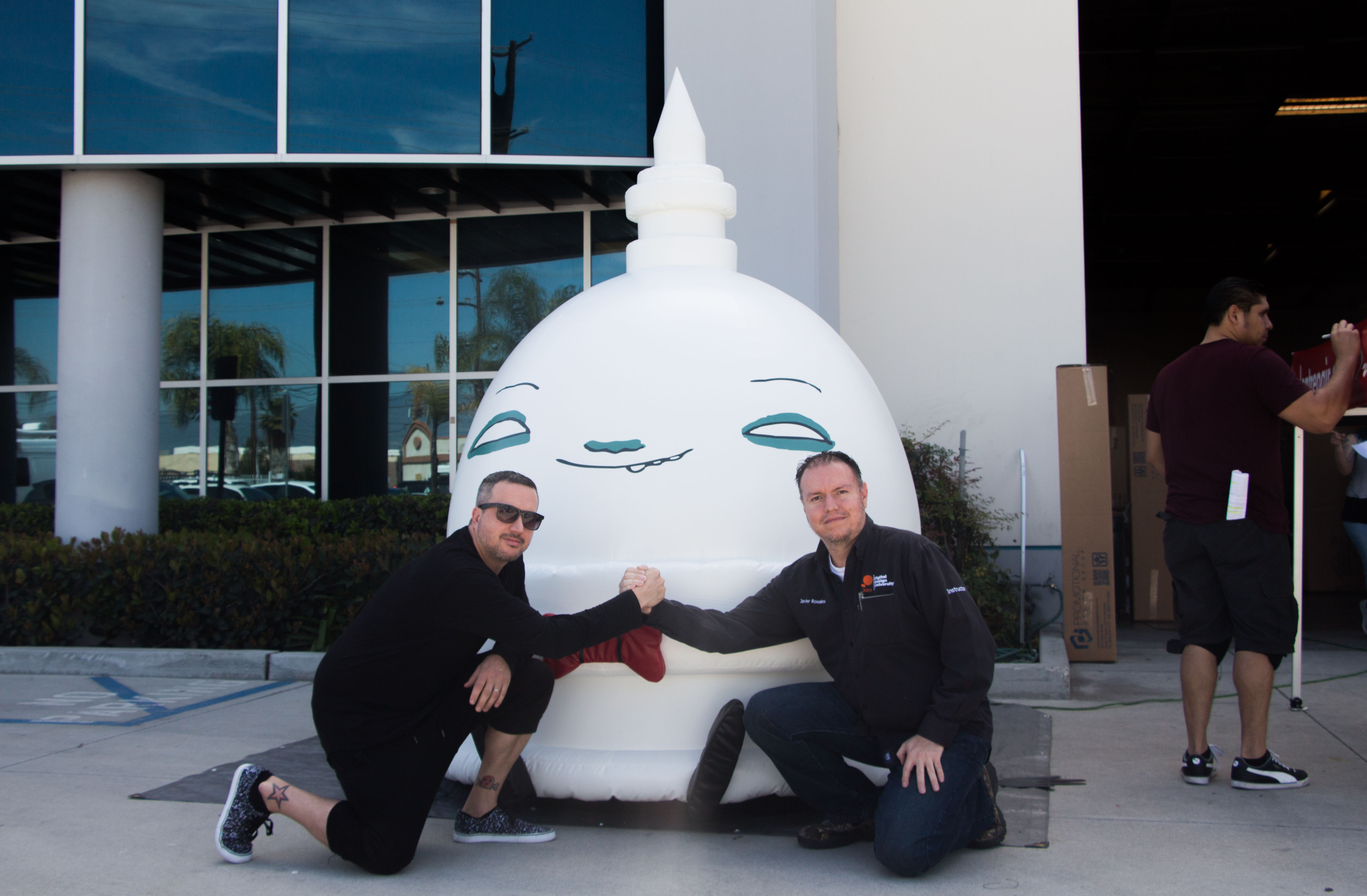 Kelly Towles and "The Capitol" Inflatable